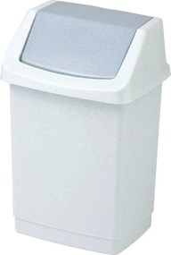 Světle šedý plastový odpadkový koš 50 l Click-It – Curver