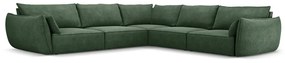 Tmavě zelená rohová pohovka (variabilní) Vanda – Mazzini Sofas
