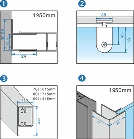 BPS-koupelny Čtvercový sprchový kout HYD-SK04C 90x90 černá/transparent + vanička HYD-SSV-SSV-RIKO černá