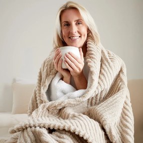 Přehoz v přírodní barvě 230x220 cm Heat Buddy Super Thermal – Catherine Lansfield