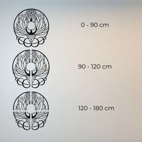Interiérová dřevěná dekorace na zeď mandala květ a slunce | SENTOP HDF0520