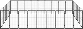 32panelová ohrádka pro psy černá 50 x 100 cm práškovaná ocel 3115964
