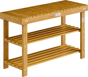 Botník 2in1 z akáciového dřeva certifikace FSC® 90x33x46cm