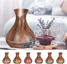 SIXTOL Vulcan šedé dřevo / Aroma difuzer / 350ml / 12 W / Automatické