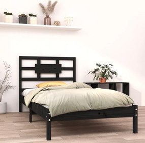 vidaXL Rám postele masivní dřevo 100 x 200 cm [3105657] Barva: Černá