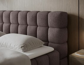 Kontinentální postel Sabrina 160x200, hnědá (tonall 22)