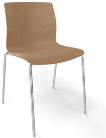GABER - Židle SLOT FILL NA - béžová/chrom