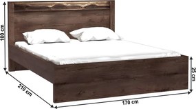 Postel 160x200, jasan tmavý, INFINITY I-19 Kondela 0000149935