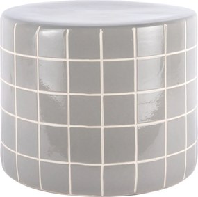 Keramický kulatý odkládací stolek ø 42 cm Retro Tiles – Leitmotiv