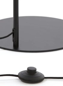 Černá stojací lampa (výška 160 cm) Solna – Light &amp; Living