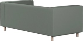 Potah na pohovku IKEA  Klippan 2-místná barva zelená látka pletený vzor