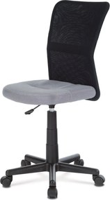 Autronic Dětská židle KA-2325 GREY, šedá mesh, síťovina černá/černý plast