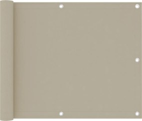 vidaXL Balkónová zástěna 75 x 500 cm oxfordská látka [134866] Barva: krémová