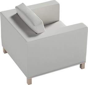 Potah na křesko IKEA Karlanda, krátký barva šedá látka pletený vzor