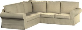 Potah na pohovku IKEA Ektorp rohová barva béžová látka pletený vzor