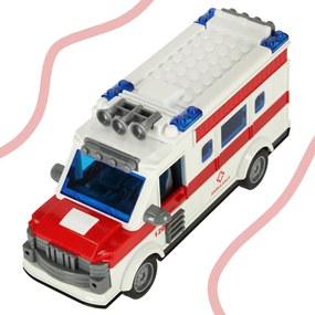 KIK KX4392 Dětská ambulance na dálkové ovládání světla zvuk 1:30