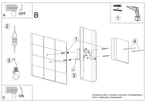 Nástěnné svítidlo Durlin, 1x zlaté/černé kovové stínítko