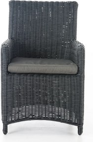 Židle Fontana / Sankt Marlo Anthrazit 5mm – černá