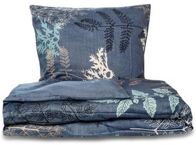 Kvalitex Saténové francouzské prodloužené povlečení LUXURY COLLECTION 1+2, 240x220, 70x90cm Noční les