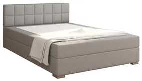 Postel boxspring FERATA KOMFORT 140x200 světle šedá