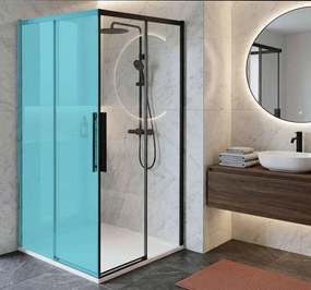 Gelco Lux - Sprchové dveře 100 cm, čiré sklo/černá GU2110B