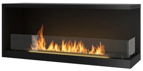 InFire - Rohový BIO krb 110x45 cm 3kW černá