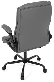 Kancelářská židle PIERRE šedá ekokůže