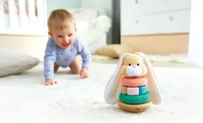 Hape Skládací pyramida Zajíček / od 10 měsíců