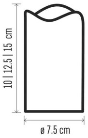 LED dekorace EMOS DCCV07 ZY2143 svíčka 9xAAA ovladač časovač