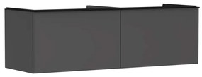Hansgrohe Xelu Q - Umyvadlová skříňka, 50x156x55 cm, 2 zásuvky, matná šedá/matná černá 54071670