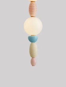 LED zlato-modro-fialové designové svítidlo Obří