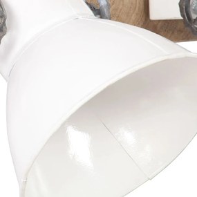 vidaXL Industriální nástěnné svítidlo né 90 x 25 cm E27 [320516] Barva: Bílá