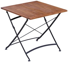 Sunfun Moni Balkonový stůl sklopný, 75 × 75 cm, dřevo z akácie, ocel