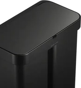 Simplehuman DUAL SENSOR černý / Odpadkový koš / Bezdotykový / Hlasové