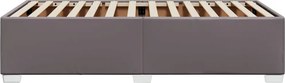 Rám postele šedá 100 x 200 cm umělá kůže 3284546