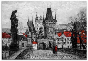 Reprodukce Praha Karlův most II Velikost (šířka x výška): 60x40 cm