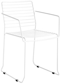 ISIMAR - Židle TARIFA s područkami - bílá