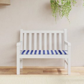 vidaXL Poduška na zahradní lavici 120x50x3 cm oxfordská látka [361138] Barva: Modro-bílá