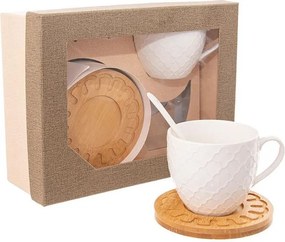 Hrnek s podšálkem a lžičkou  pro dva BAMBUS 250 ml