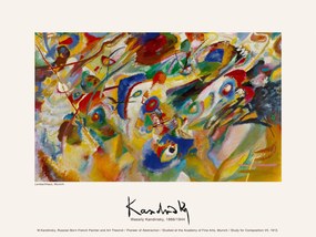 Obrazová reprodukce Composition VII (Vintage Abstract) - Wassily Kandinsky, (40 x 30 cm)