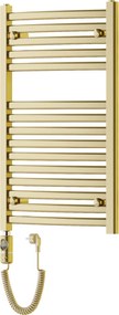 Mexen Helios, elektrické topné těleso 800 x 500 mm, 300 W, zlatá lesklá, W103-0800-500-2300-50