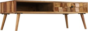 Konferenční stolek z masivní akácie 110x50x37 cm medový 246201