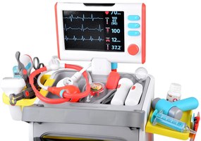RKToys Dětský lékařský vozík s RTG a EKG Medical