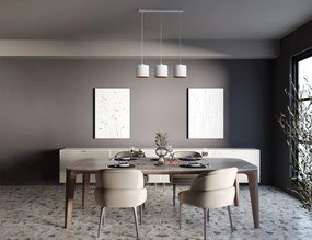 Vespillo, 18x75x105cm závěsná lineární 3 bílý/zlatý