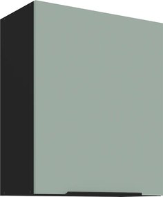 ARIA sc | horní skříňka 60 G-72 1F policová | 60 cm | ANTI FINGERPRINT povrch | černá/aquamarine
