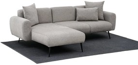 Hanah Home Rohová pohovka SIDE světle šedá levá