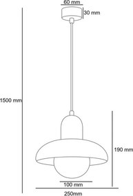 Hnědé závěsné svítidlo s dřevěným stínidlem ø 25 cm Elsa – Opviq lights