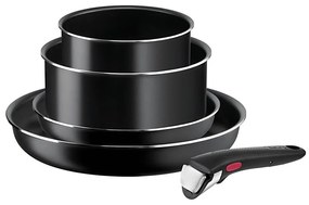 Tefal - Sada nádobí 5 ks INGENIO EASY COOK & CLEAN BLACK