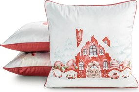 VÁNOČNÍ DEKORAČNÍ POVLAK NA POLŠTÁŘ COZY6 45X45 CM VZOROVANÝ