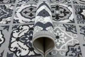 Protiskluzový běhoun Patchwork - šedý